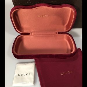 Gucci | Accessories | Xxl Brand New Gucci Velvet Sunglass Case | Poshmark